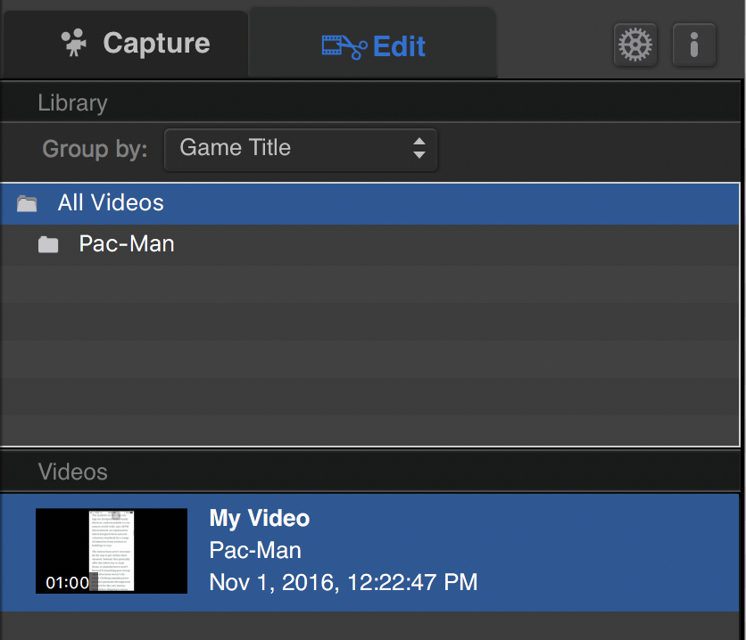 Elgato Game Capture HD 2.5.2 Software Interface (macOS) – Elgato